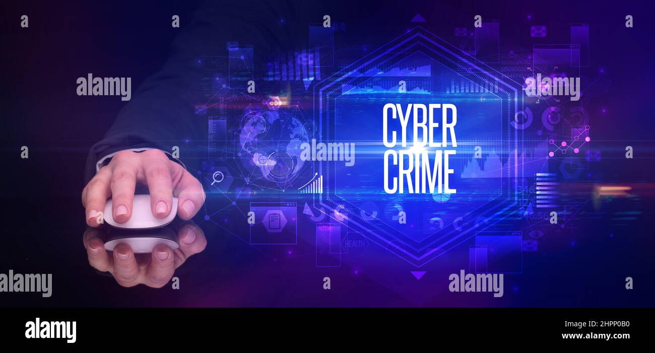 hand holding wireless peripheral, cyber security concept Stock Photo ...