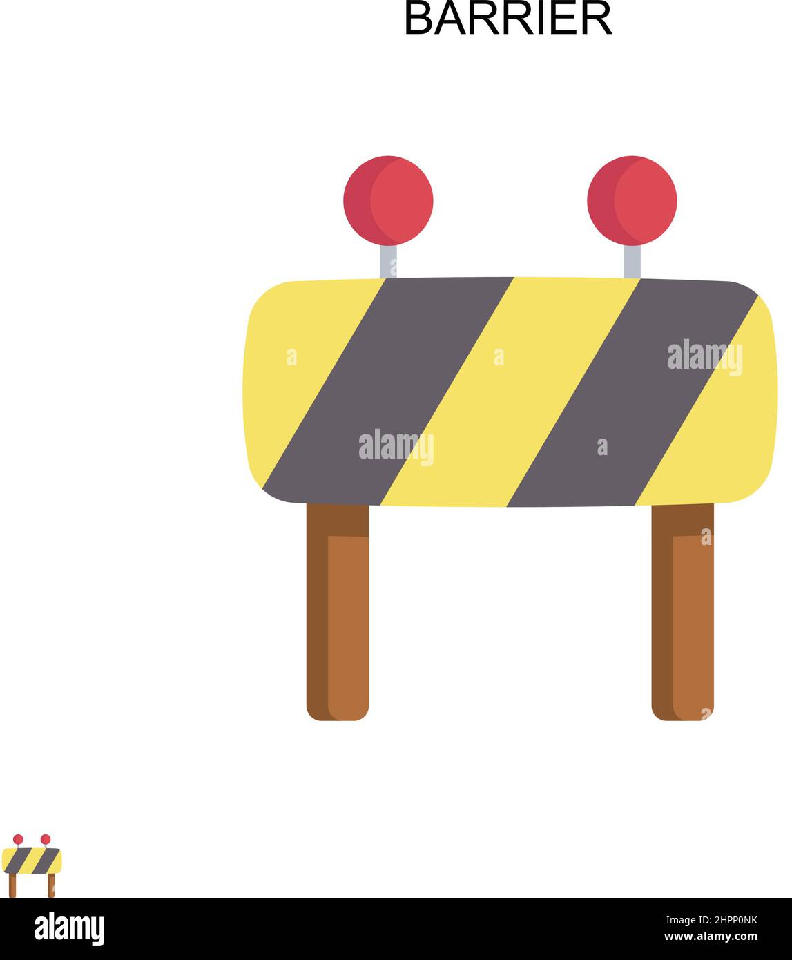 Barrier icon hi-res stock photography and images - Alamy