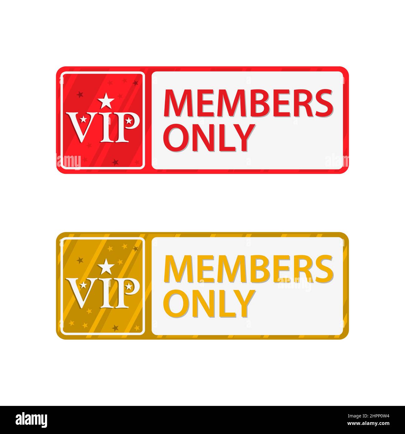 VIP Members only sticker vector illustration. Stock sticker Stock ...