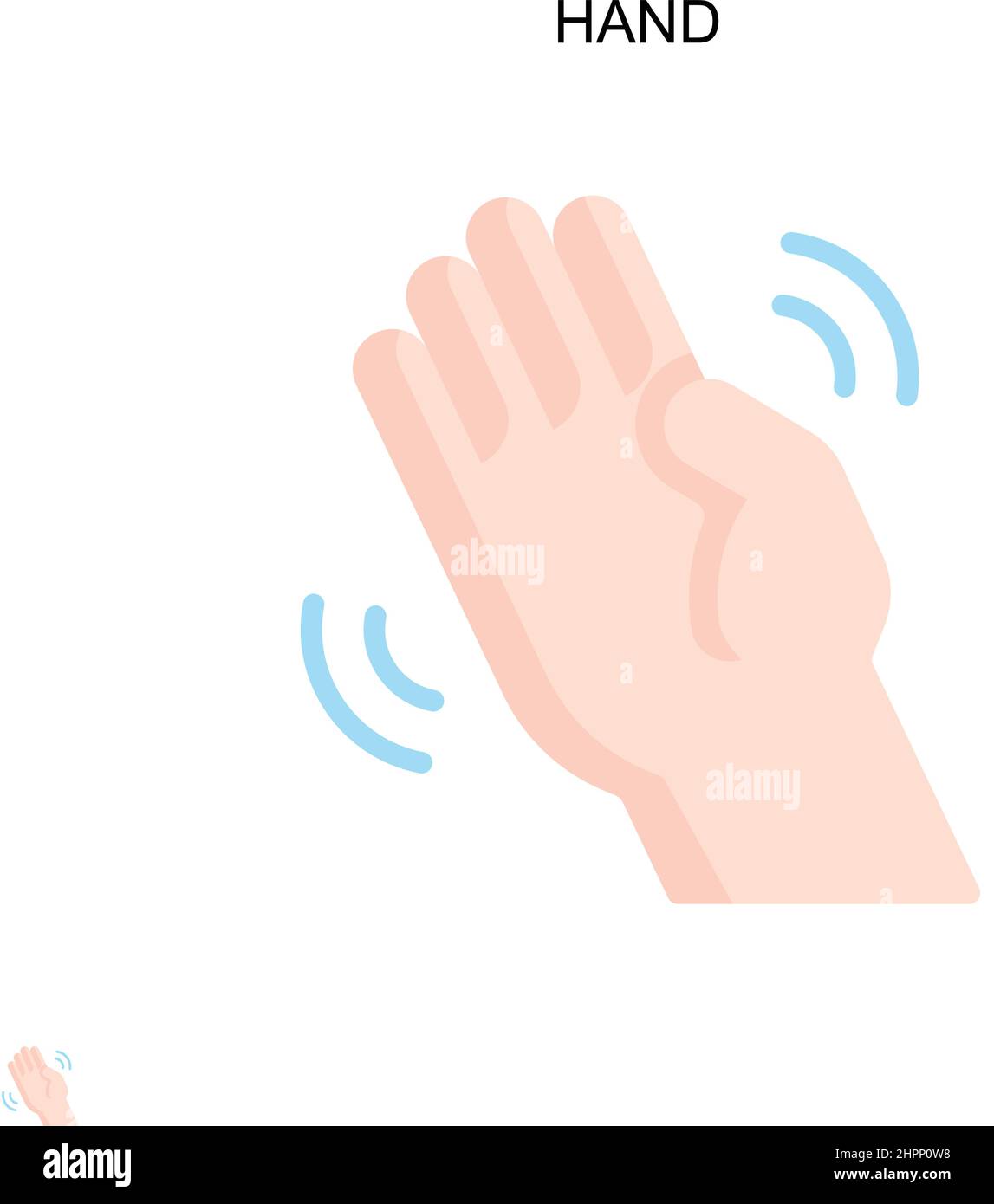 Hand Simple vector icon. Illustration symbol design template for web ...