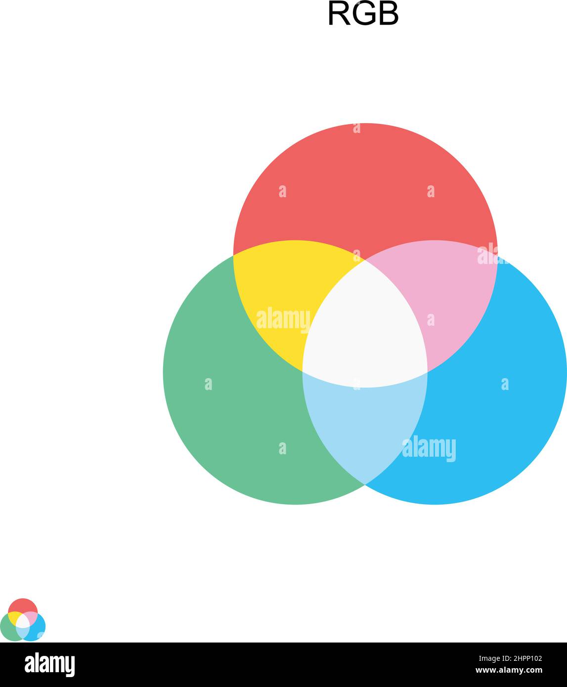 Rgb icon simple element Cut Out Stock Images & Pictures - Alamy
