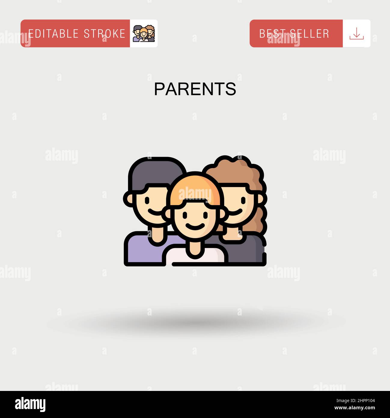 Parents Simple vector icon Stock Vector Image & Art - Alamy