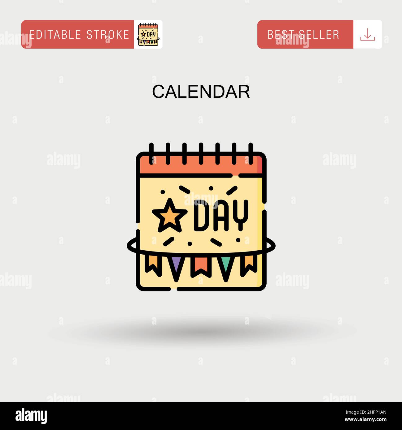 Calendar Simple vector icon Stock Vector Image & Art - Alamy