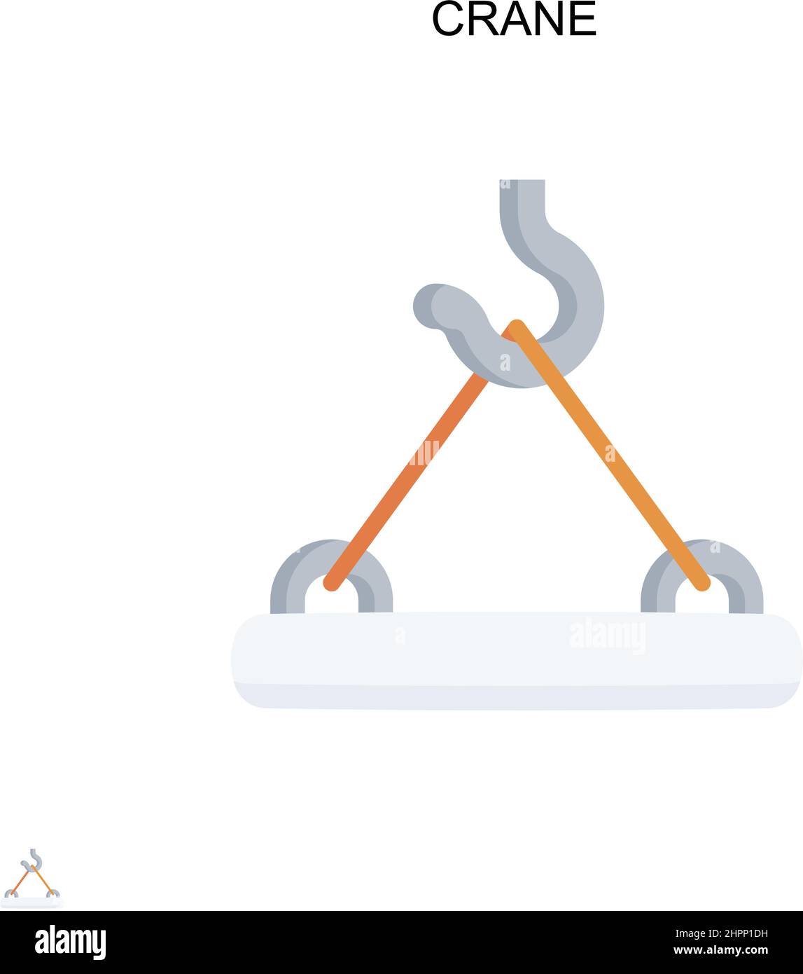 Crane Simple vector icon. Illustration symbol design template for web ...