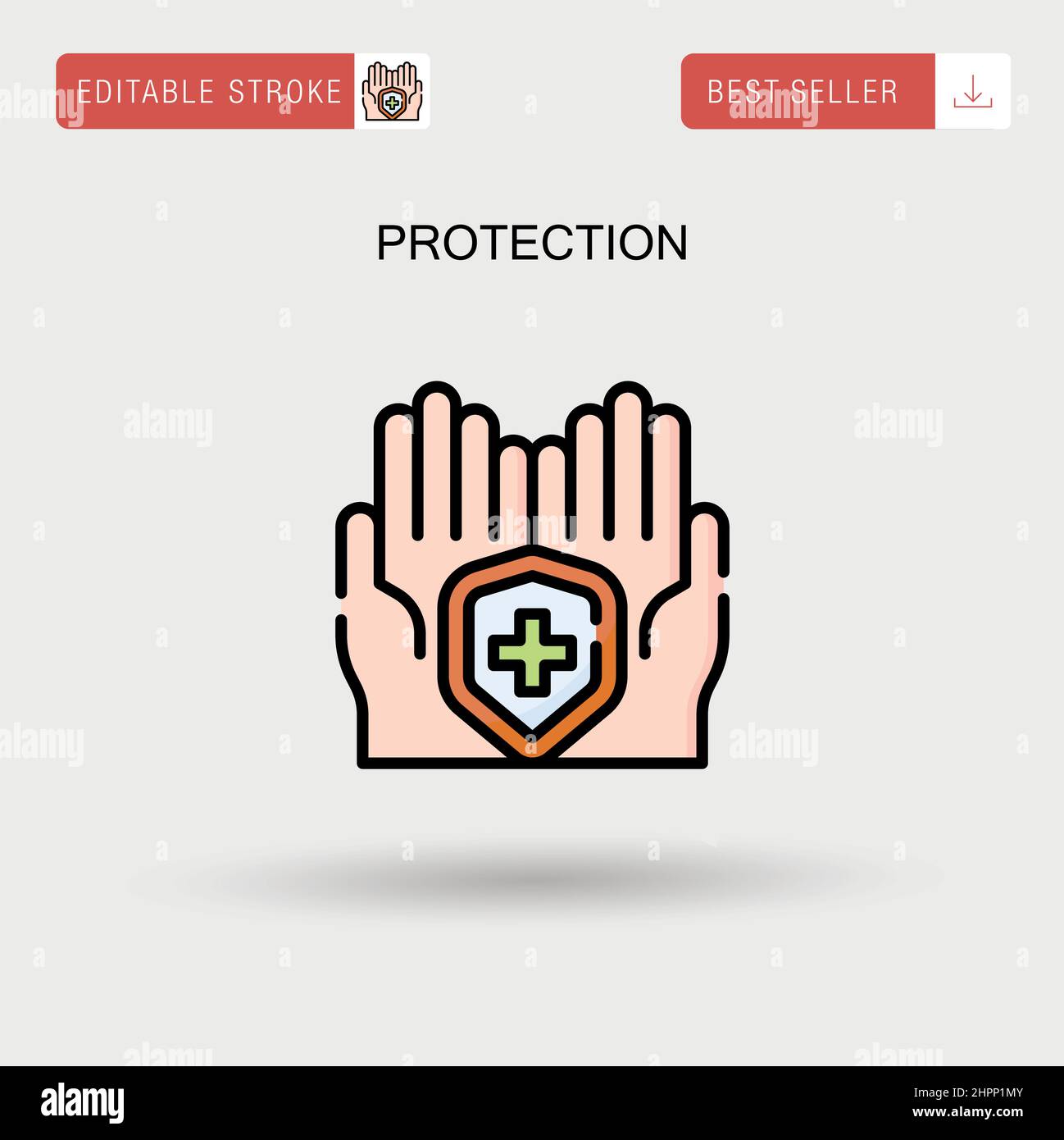 Protection Simple vector icon Stock Vector Image & Art - Alamy