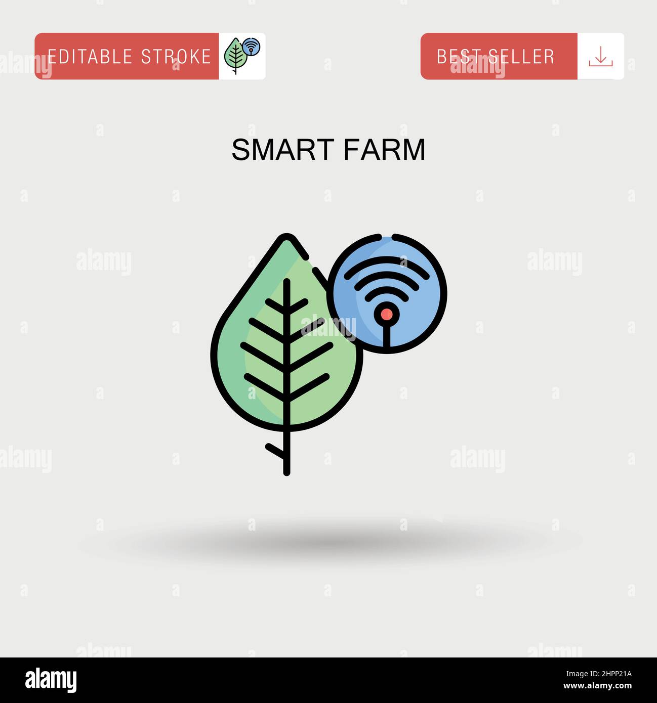 Smart farm Simple vector icon Stock Vector Image & Art - Alamy
