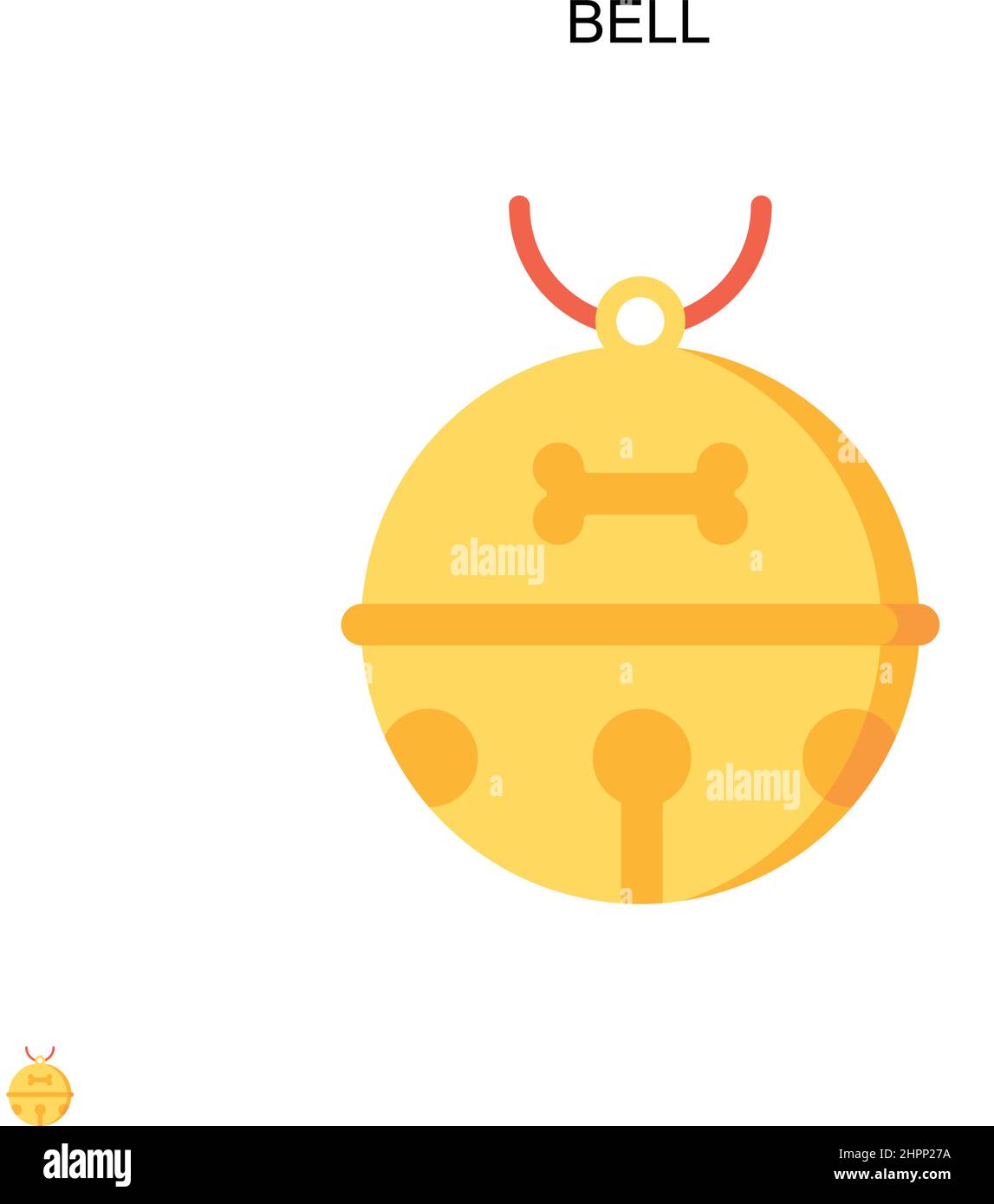 Alarm bell icon symbol 3d hi-res stock photography and images - Alamy