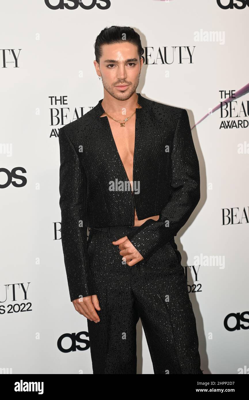 London, uk, 22 February 2022, Jay Birmingham arrivers at The Beauty ...