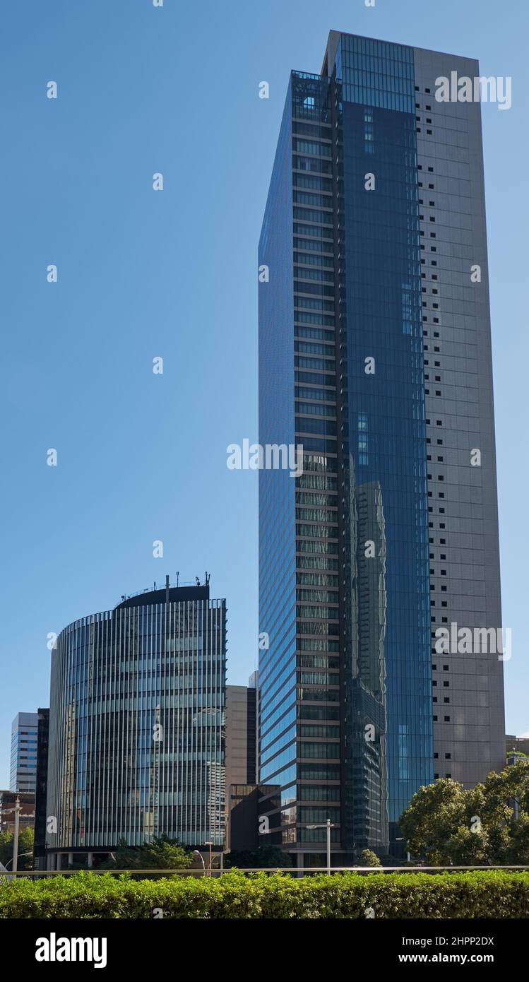 Nagoya, Japan - October 19, 2019: The view of the Midland Square ...