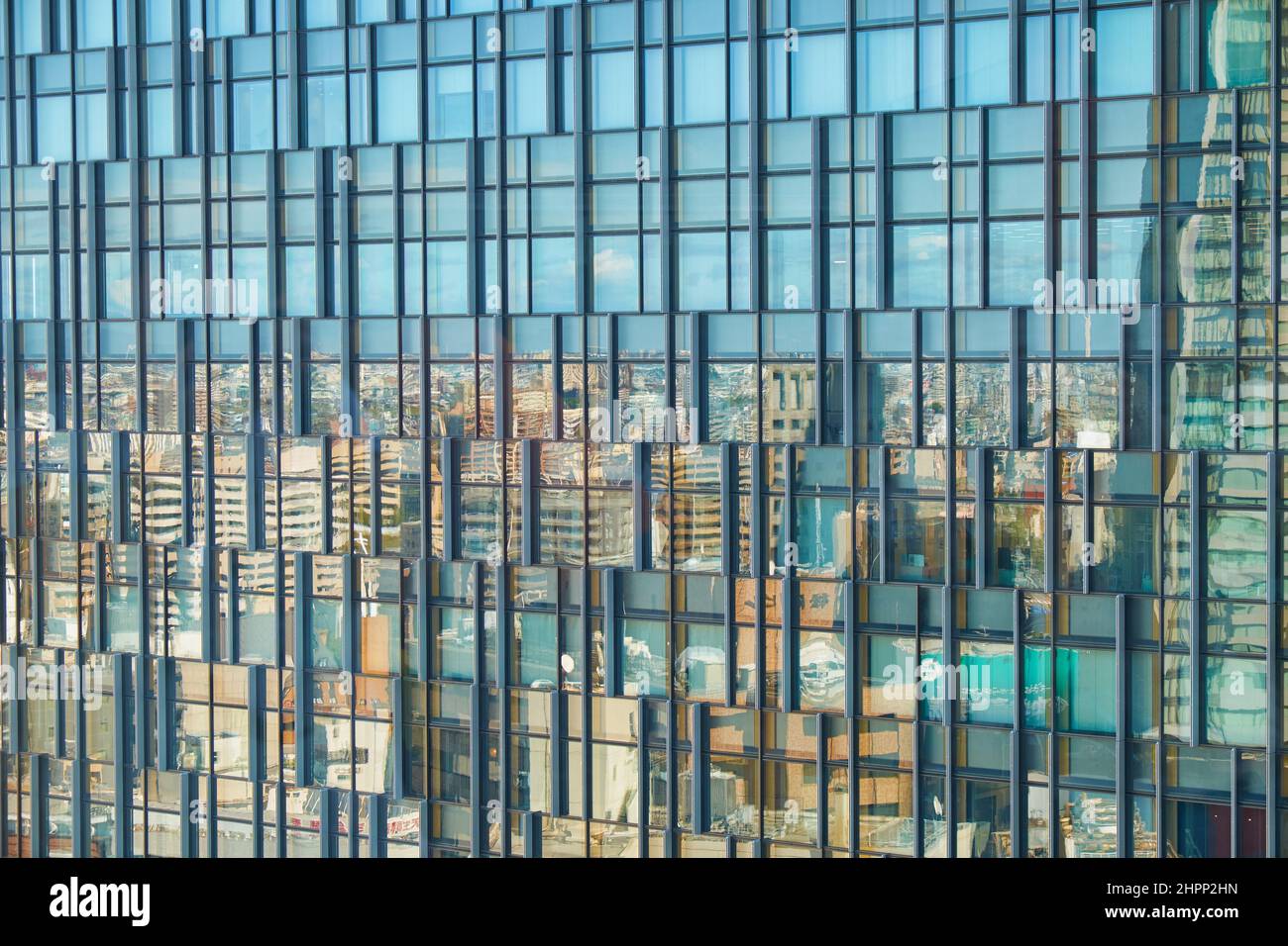 Nagoya, Japan - October 22, 2019: Nagoya city buildings reflecting in ...