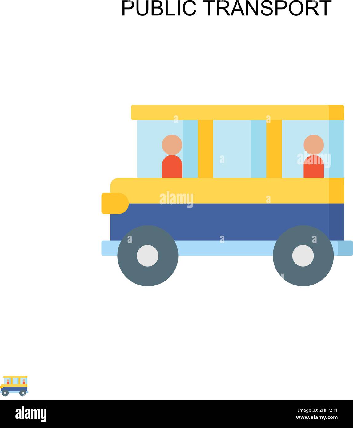 Public transport Simple vector icon. Illustration symbol design ...