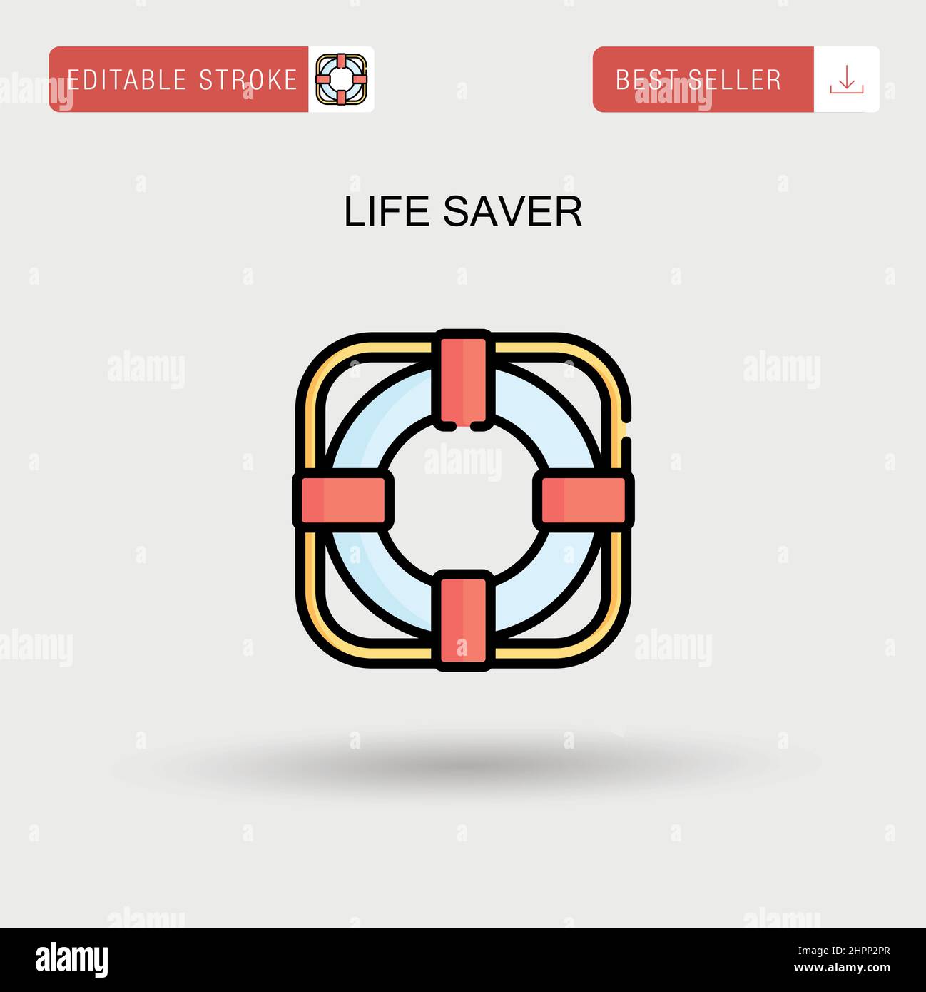 Life saver Simple vector icon Stock Vector Image & Art - Alamy