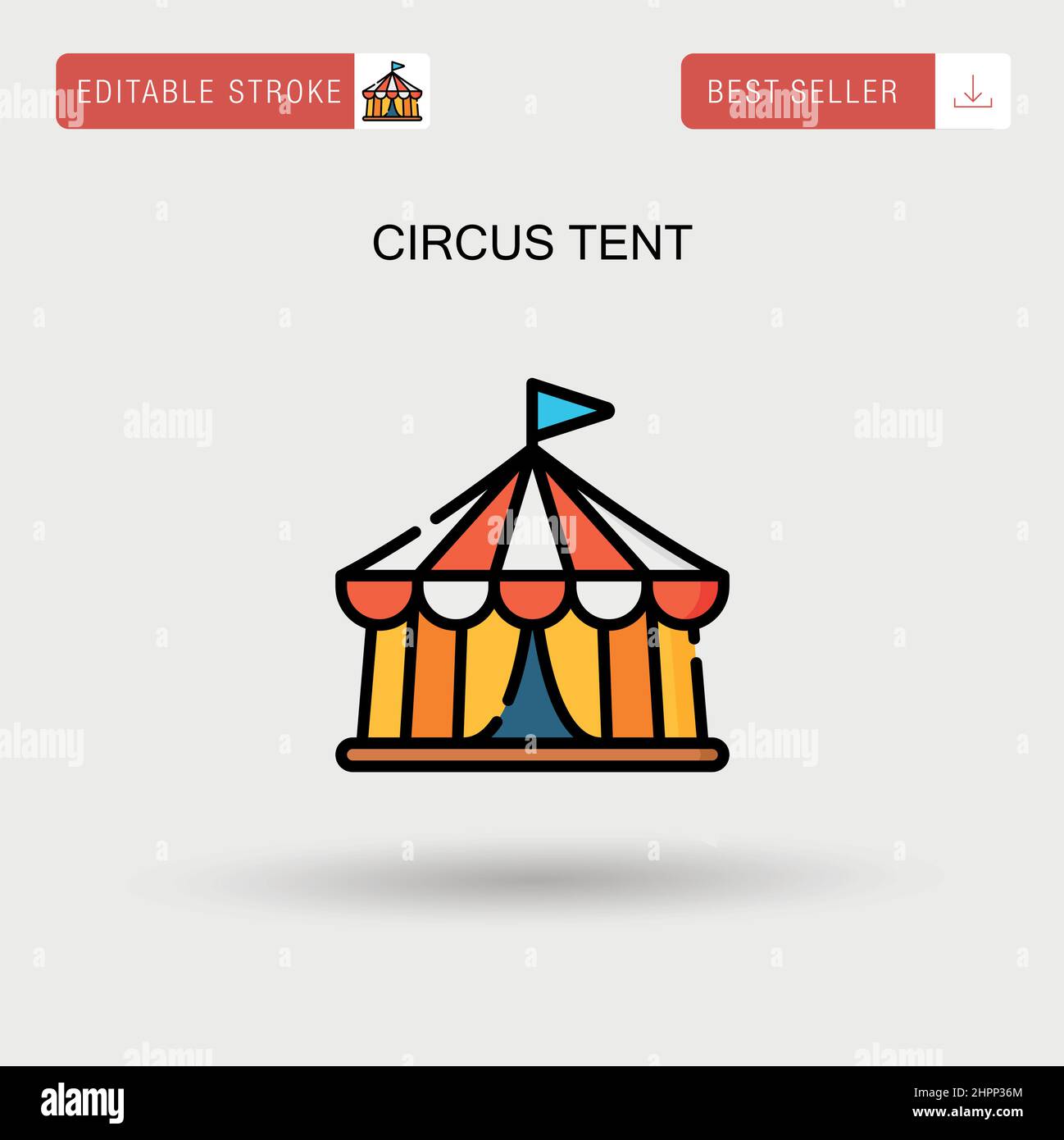 Circus tent Simple vector icon Stock Vector Image & Art - Alamy