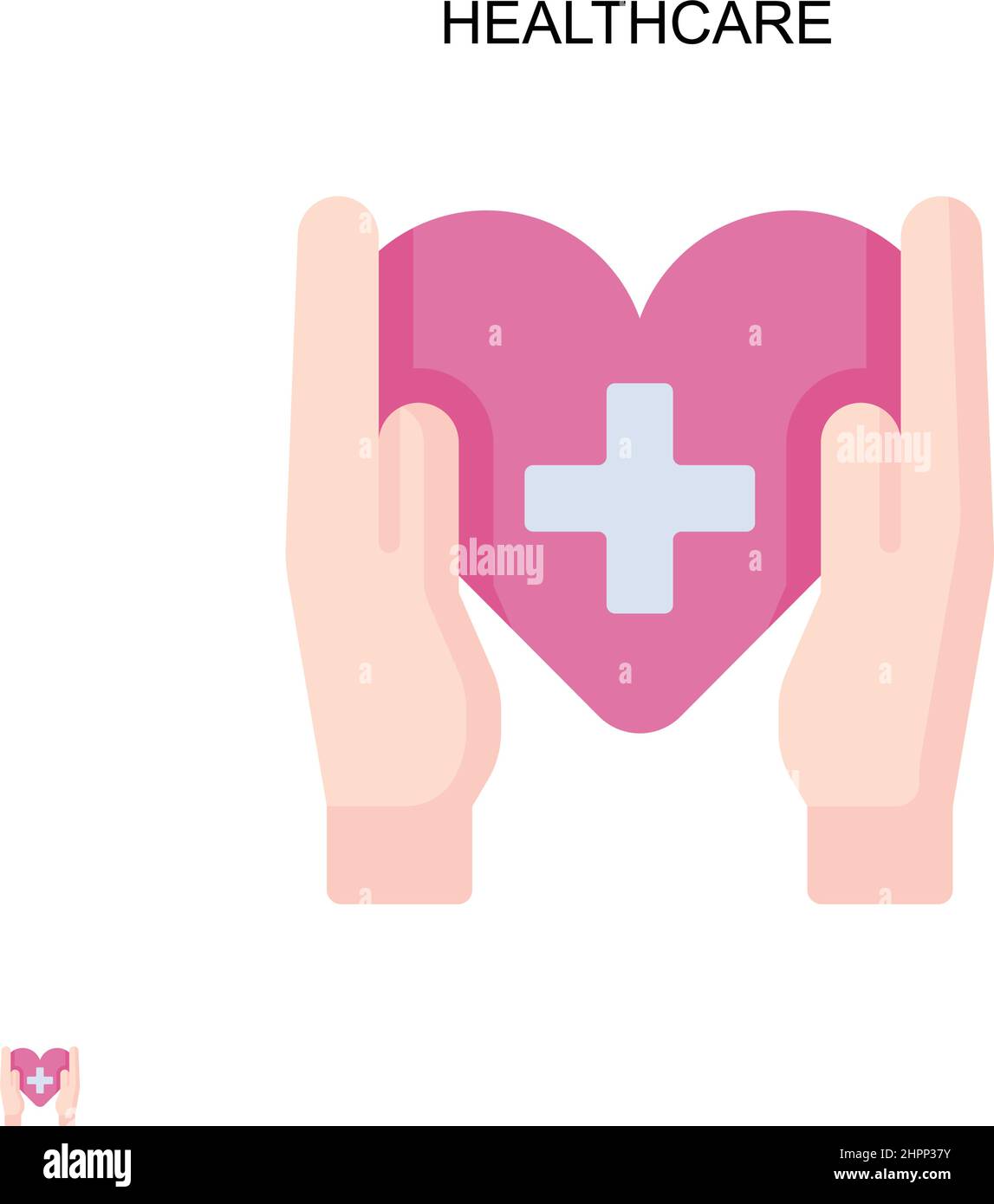 Healthcare Simple vector icon. Illustration symbol design template for ...