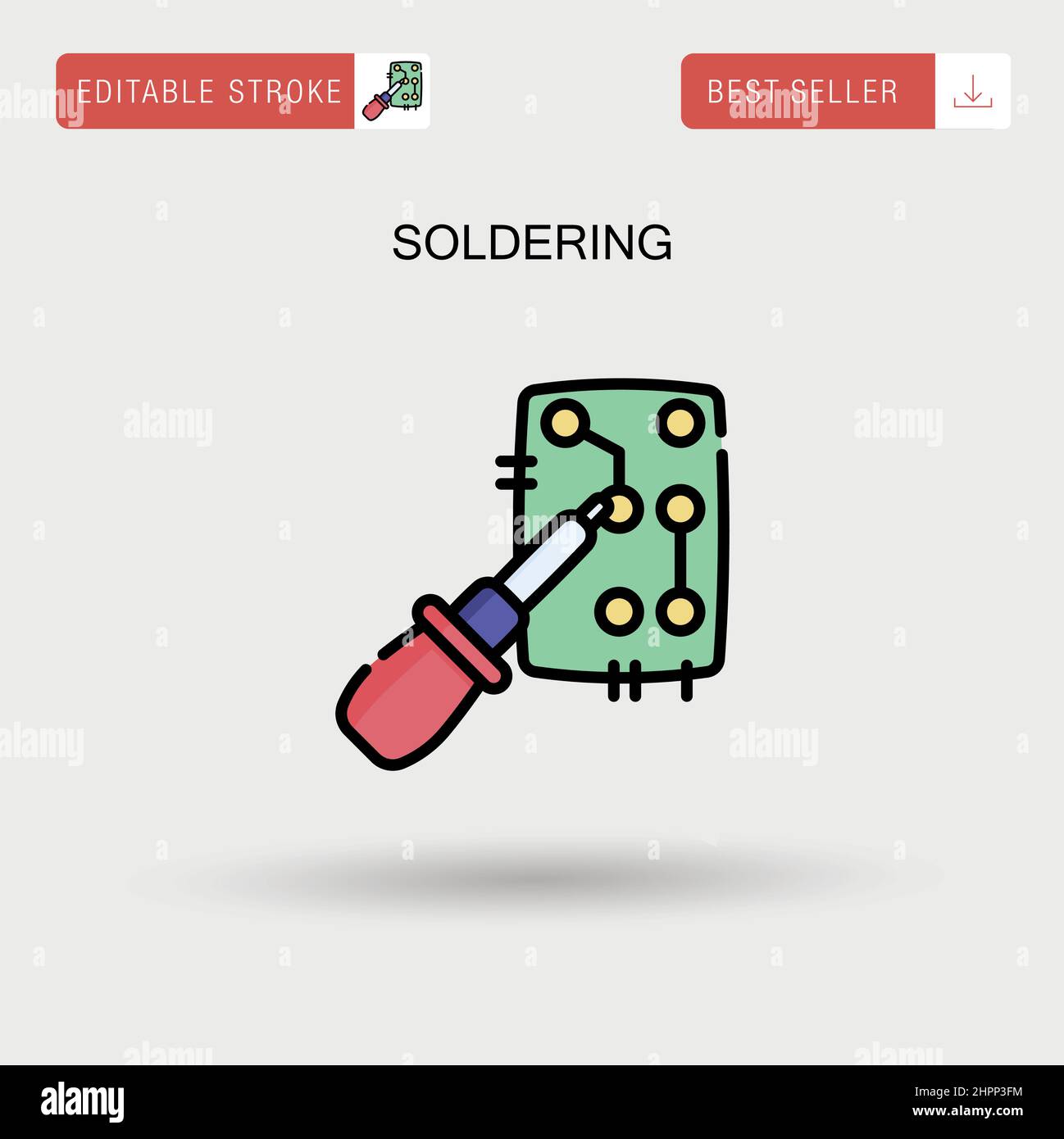 Soldering Simple vector icon Stock Vector Image & Art - Alamy