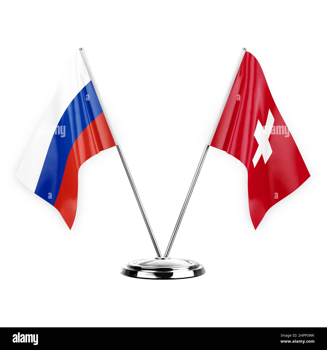 Switzerland russia two flags hi-res stock photography and images - Alamy