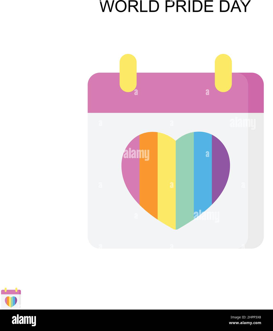 World pride day Simple vector icon. Illustration symbol design template ...