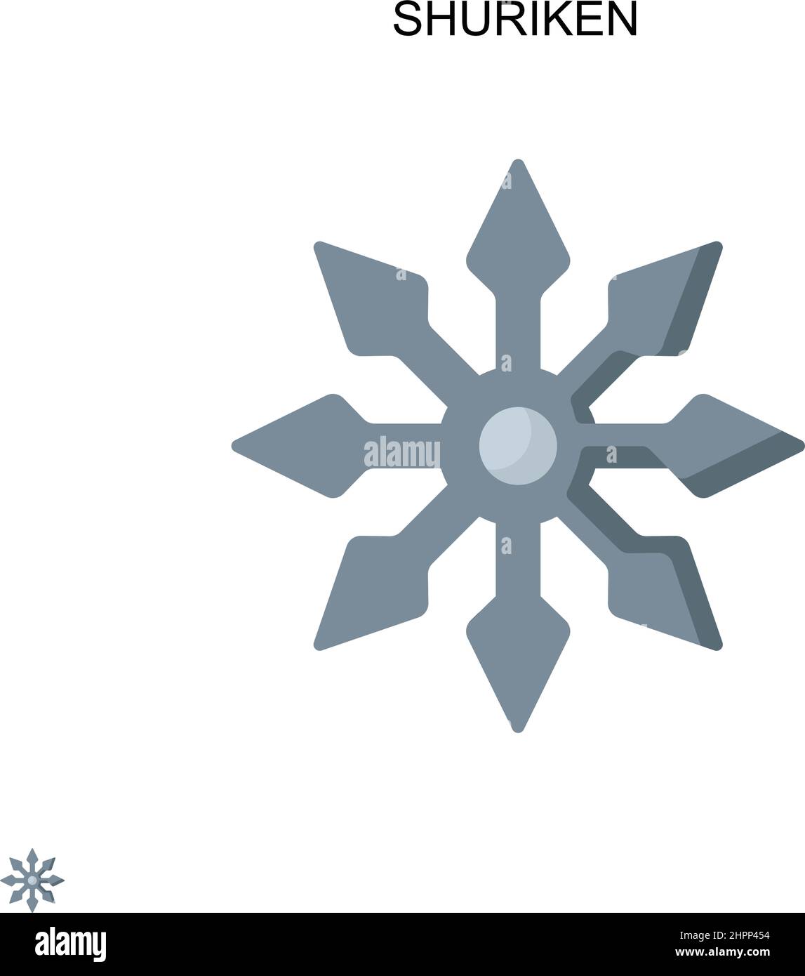 Shuriken Simple Vector Icon Illustration Symbol Design Template For