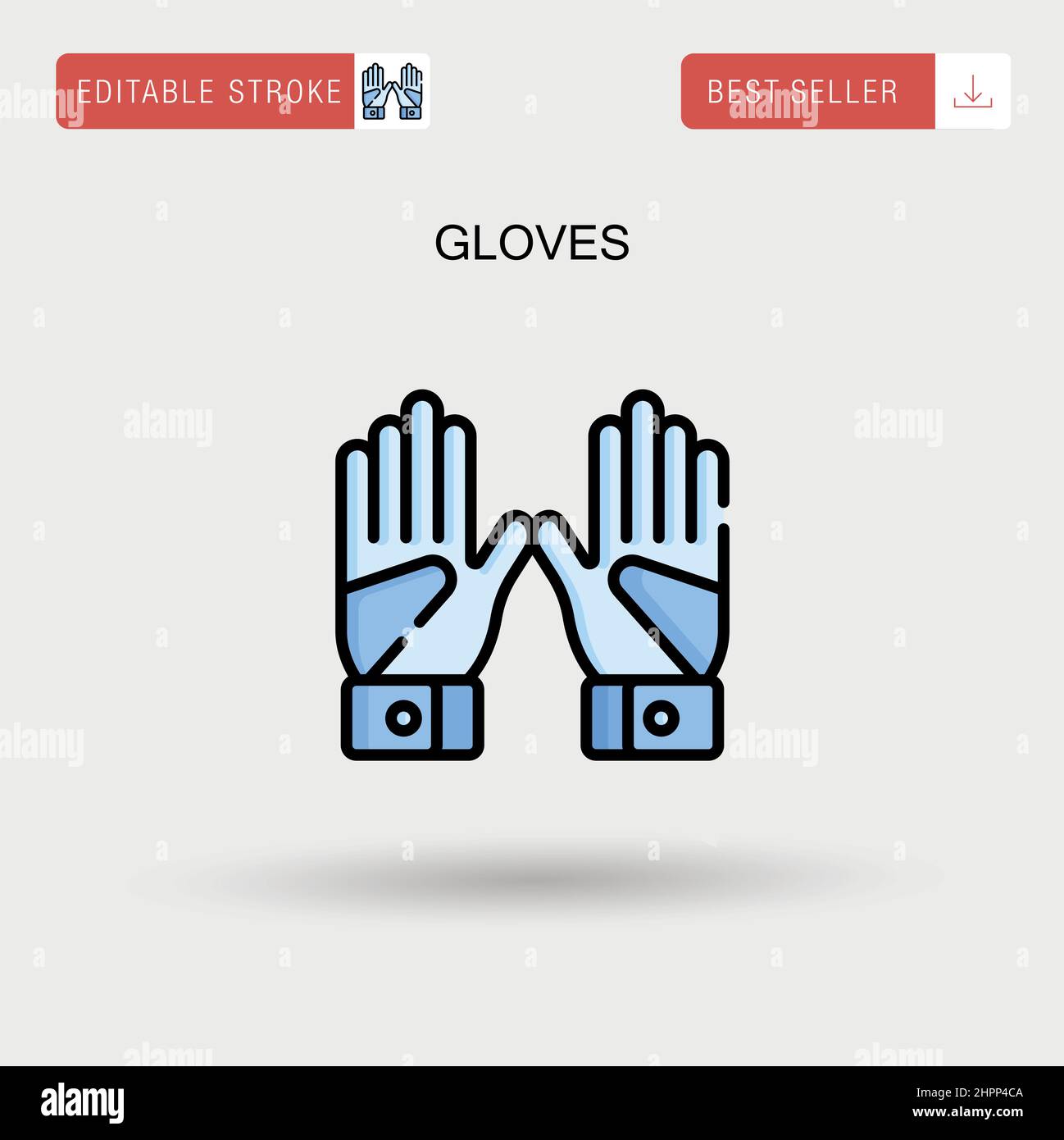 Latex exam gloves Stock Vector Images - Alamy