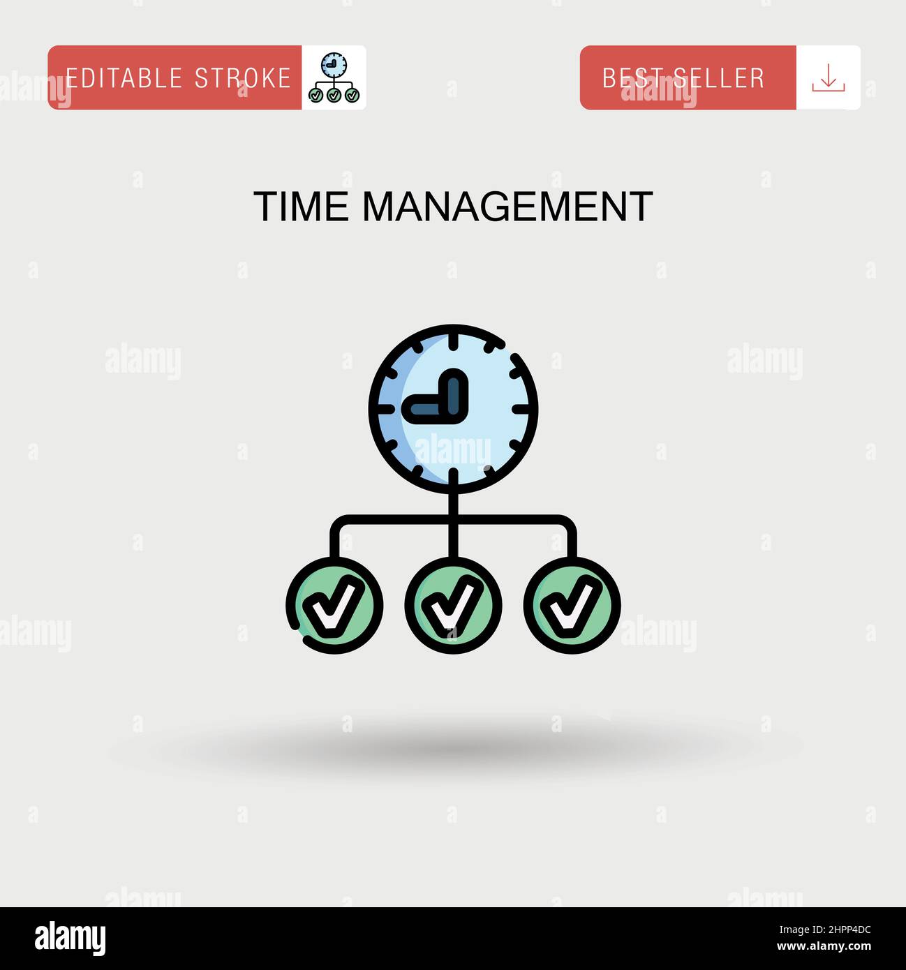 Time management concept control Stock Vector Images - Alamy