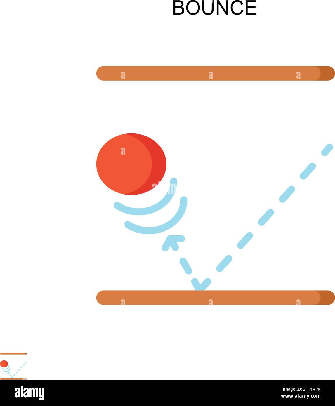 Bouncing ball illustration hi-res stock photography and images - Alamy