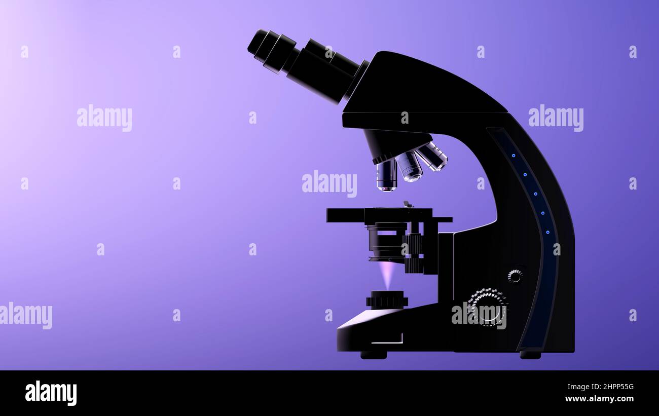 Light microscope, illustration Stock Photo - Alamy