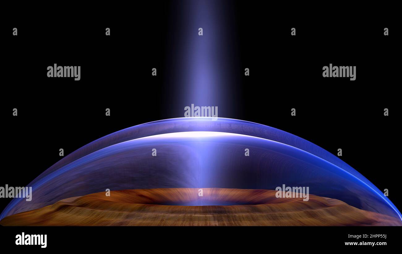 Light entering human eye, illustration Stock Photo - Alamy