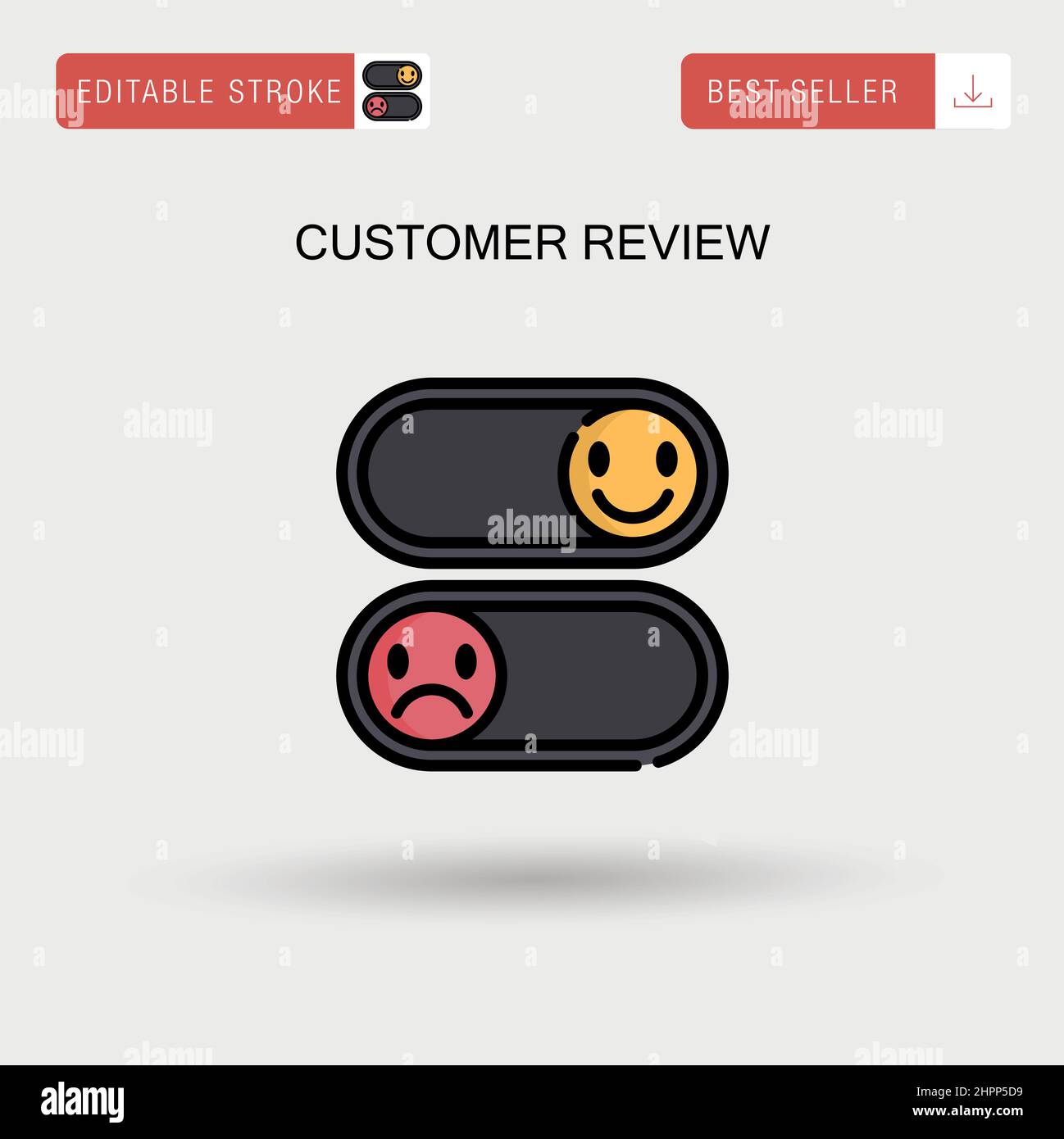 Customer satisfaction icon Stock Vector Images - Alamy