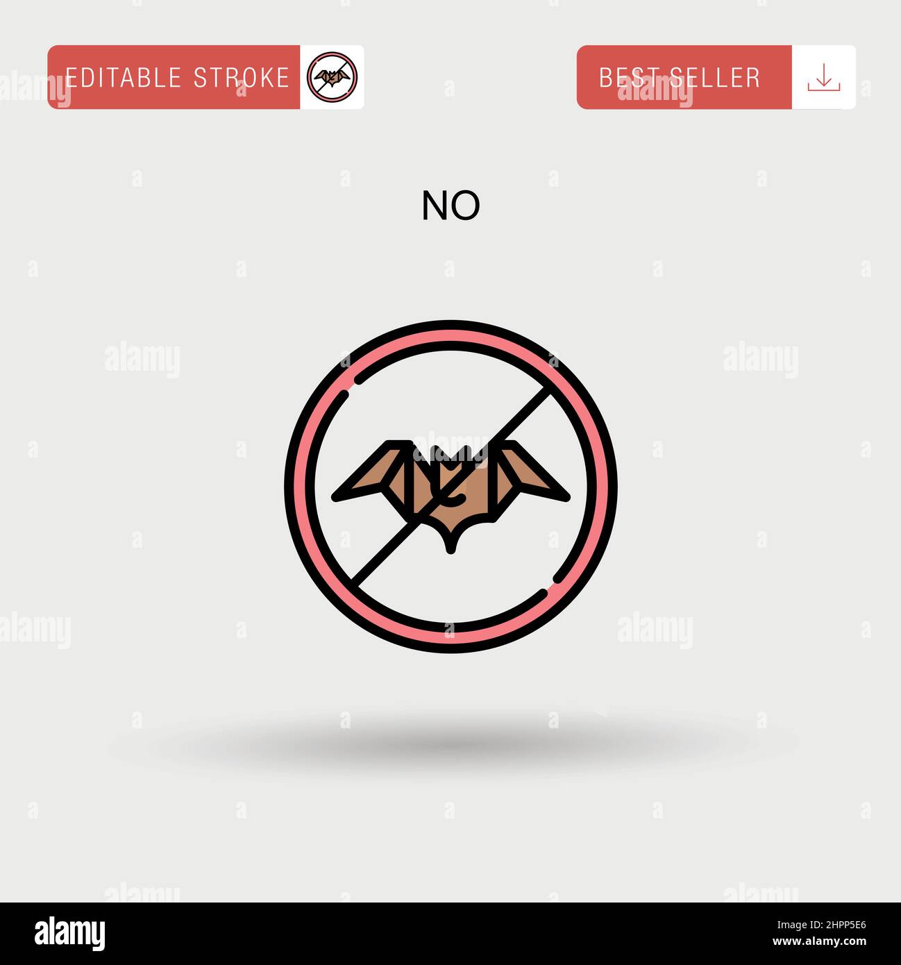 No Simple vector icon Stock Vector Image & Art - Alamy