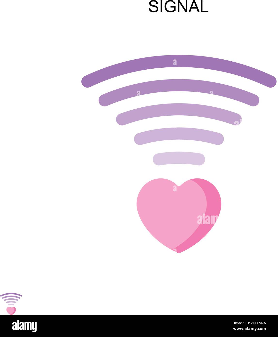 Signal Simple vector icon. Illustration symbol design template for web ...