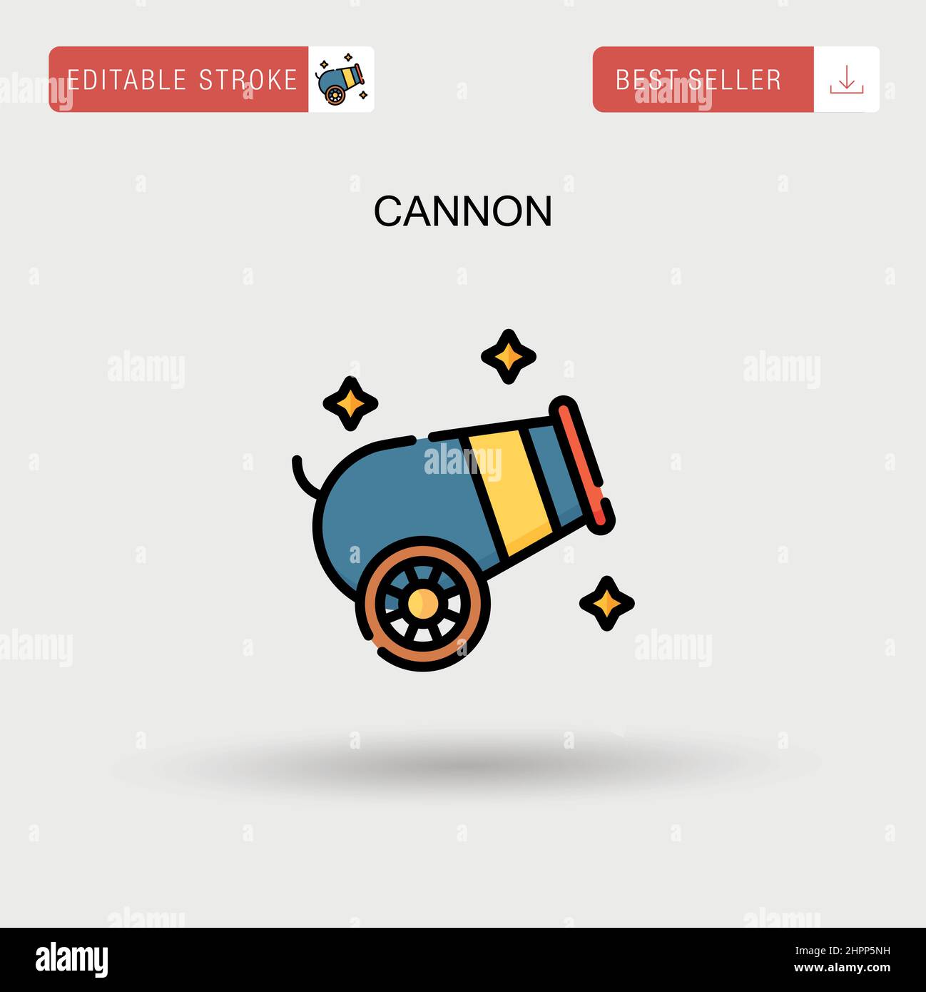 Cannonball icon Stock Vector Images - Alamy