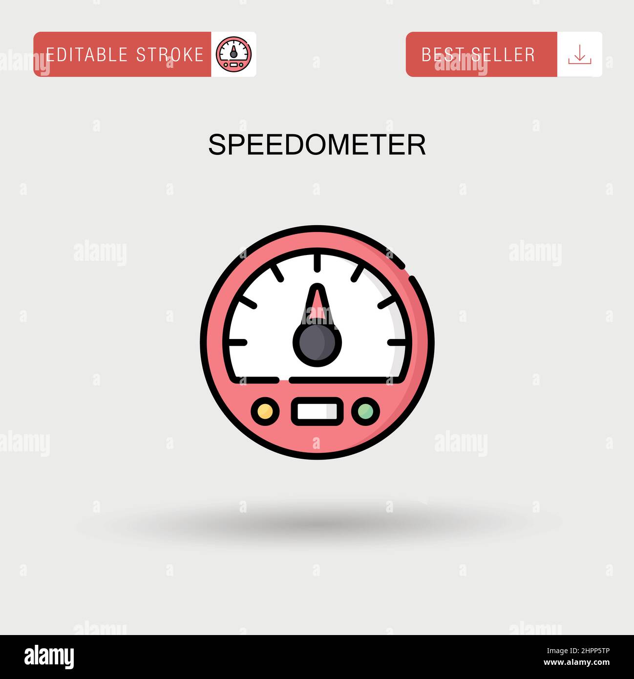 Speedometer Simple vector icon Stock Vector Image & Art - Alamy