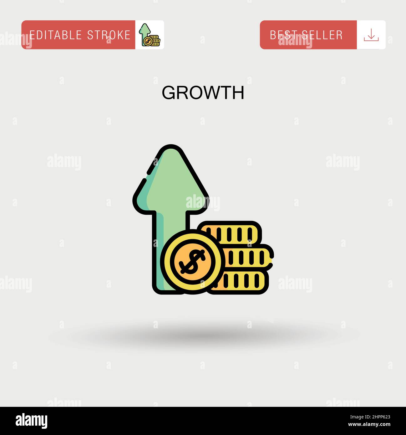 Growth Simple vector icon Stock Vector Image & Art - Alamy