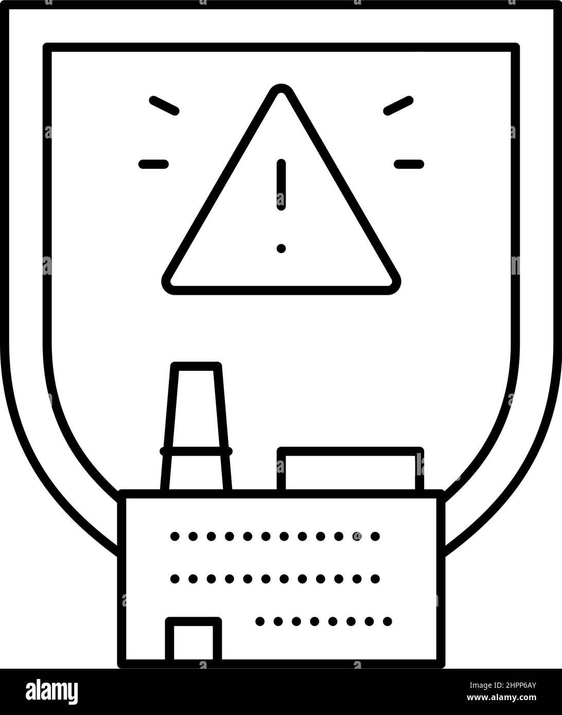 special hazardous environments line icon vector illustration Stock ...