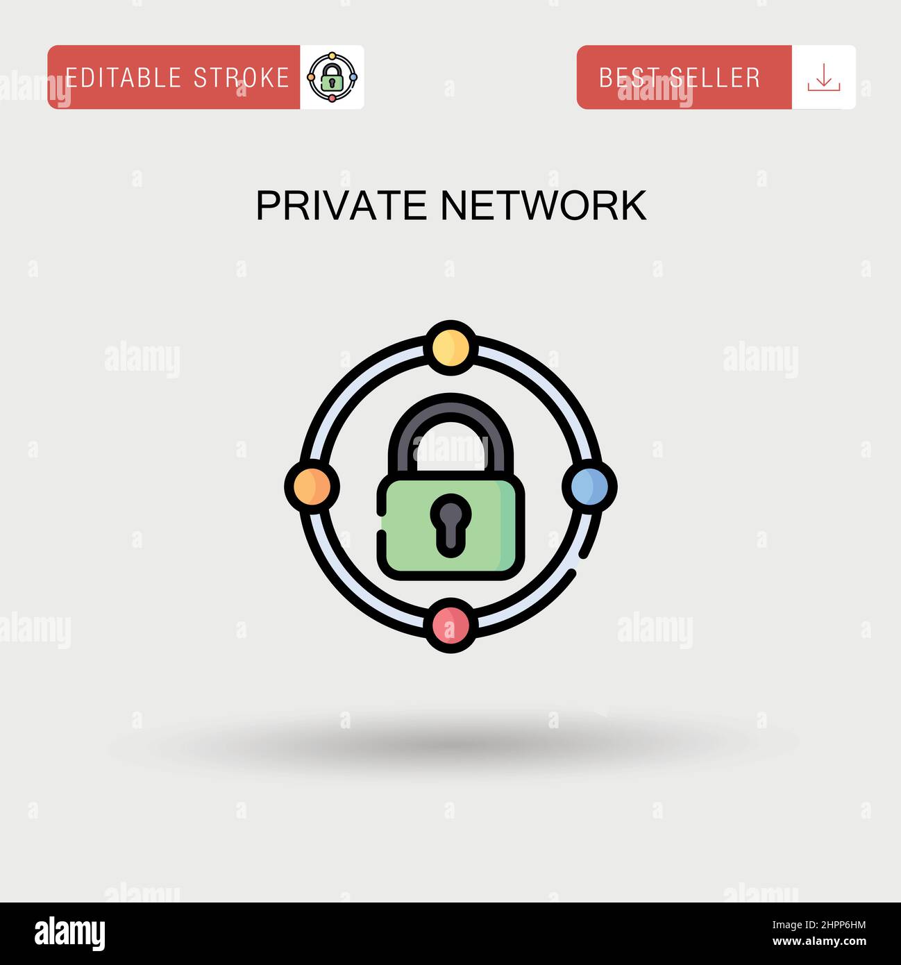 Virtual private network illustration Stock Vector Images - Alamy