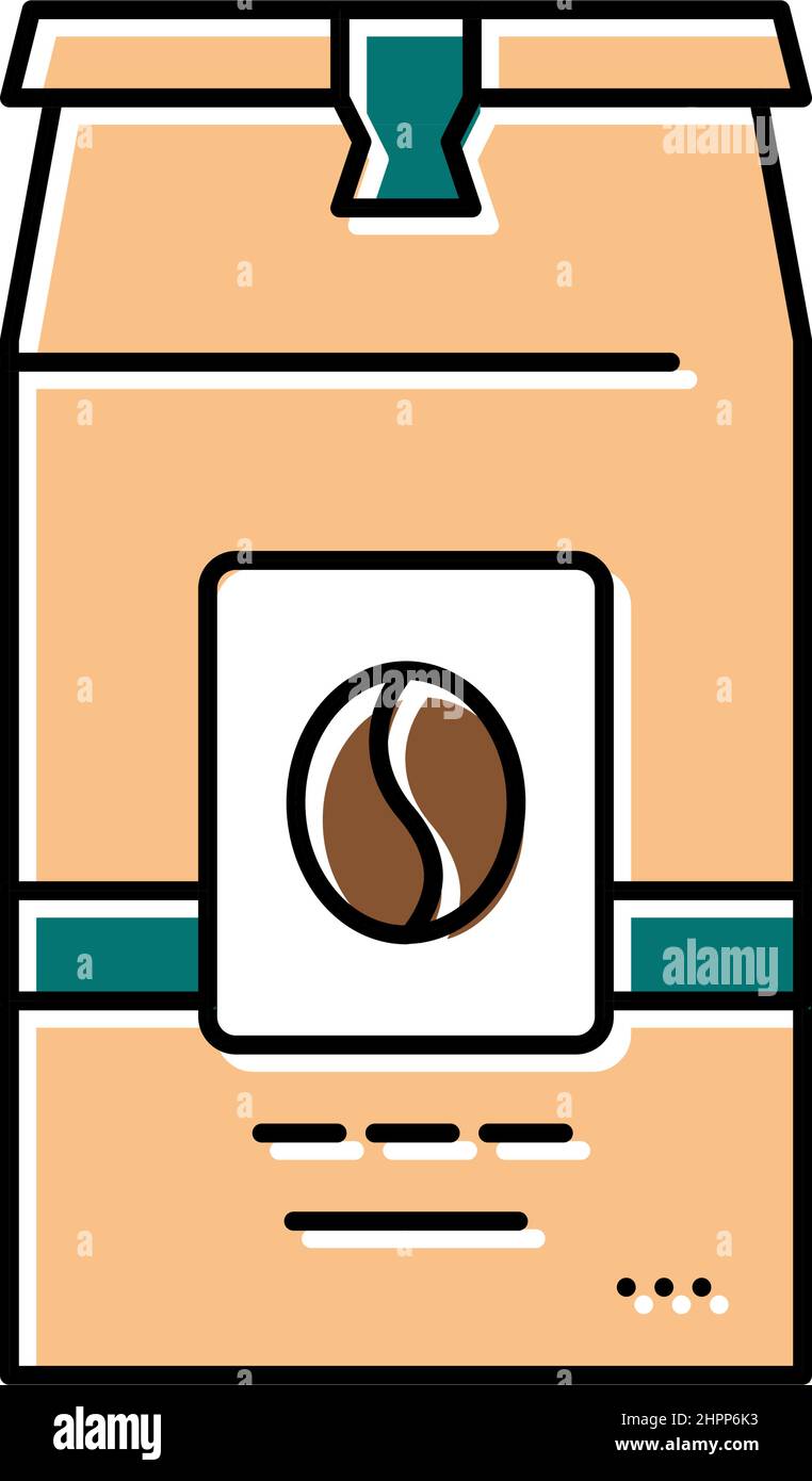 coffee box color icon vector illustration Stock Vector Image & Art - Alamy