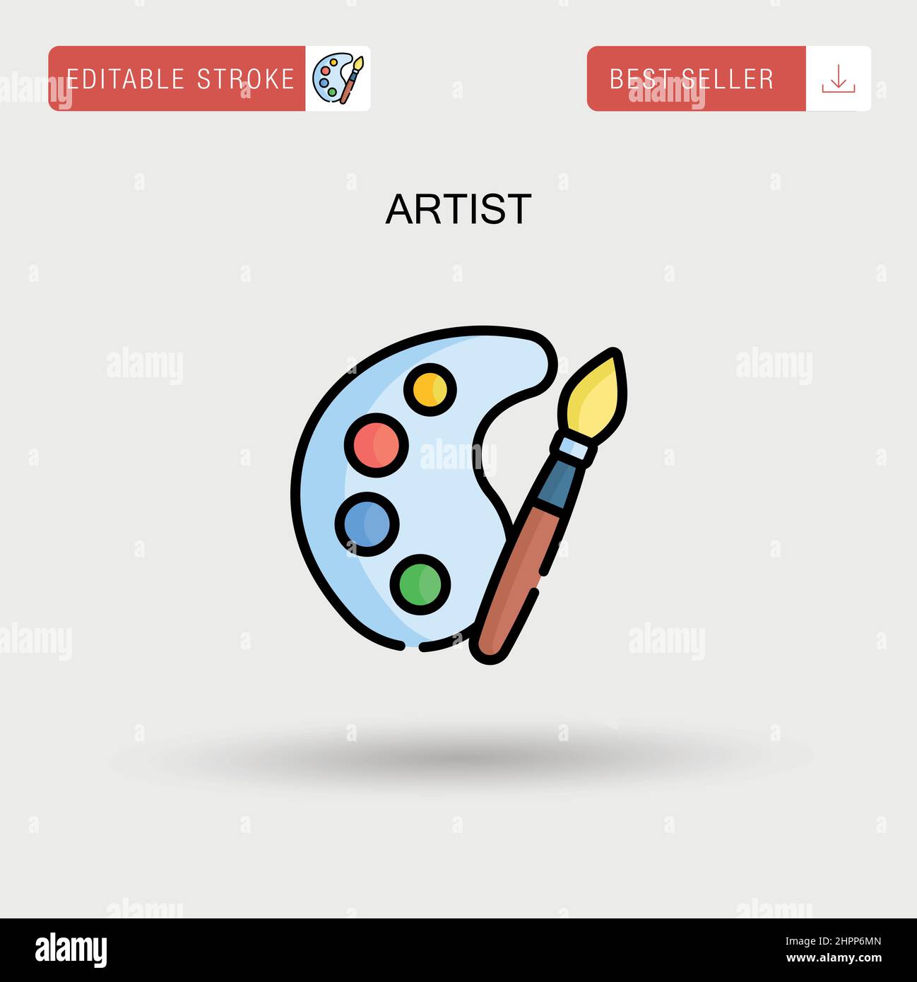 Artist Simple vector icon Stock Vector Image & Art - Alamy