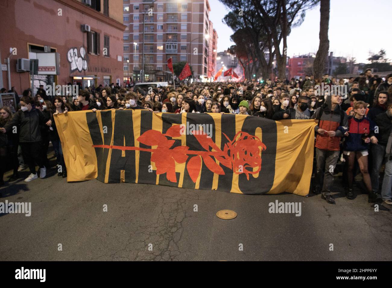 Demonstration organized by antifascist militants in memory of Valerio ...