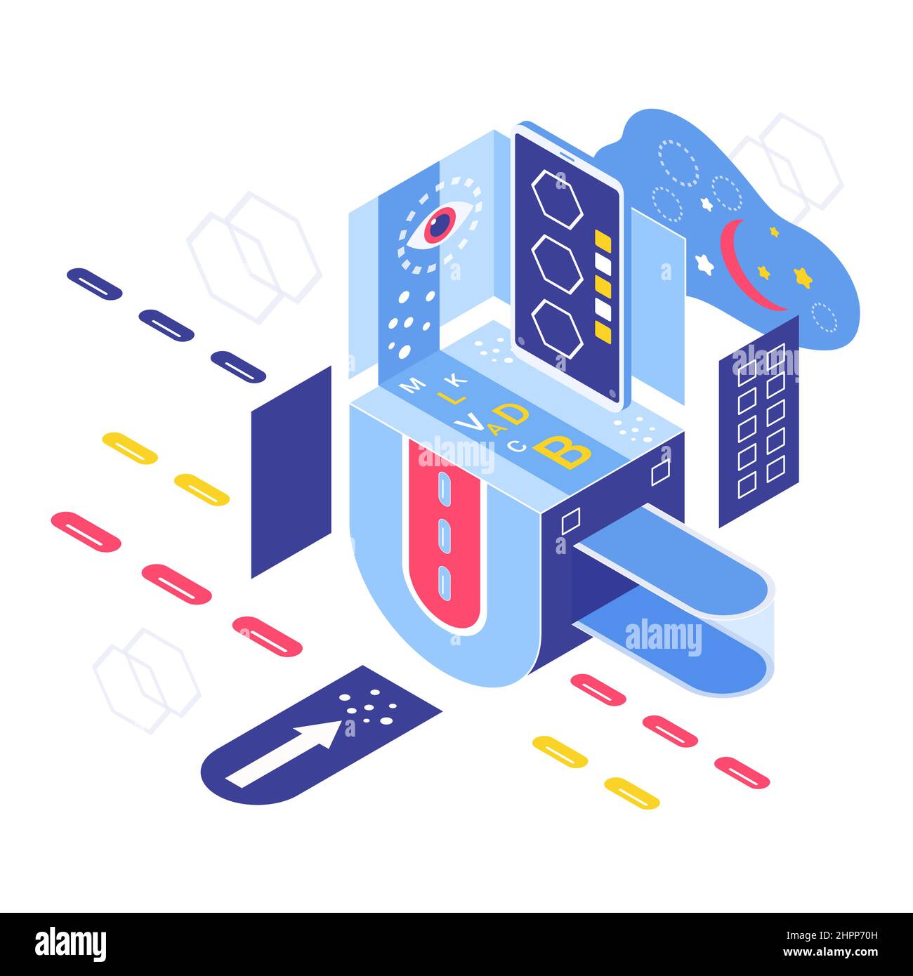 Augmented reality computer generated real world view. Interactive ...