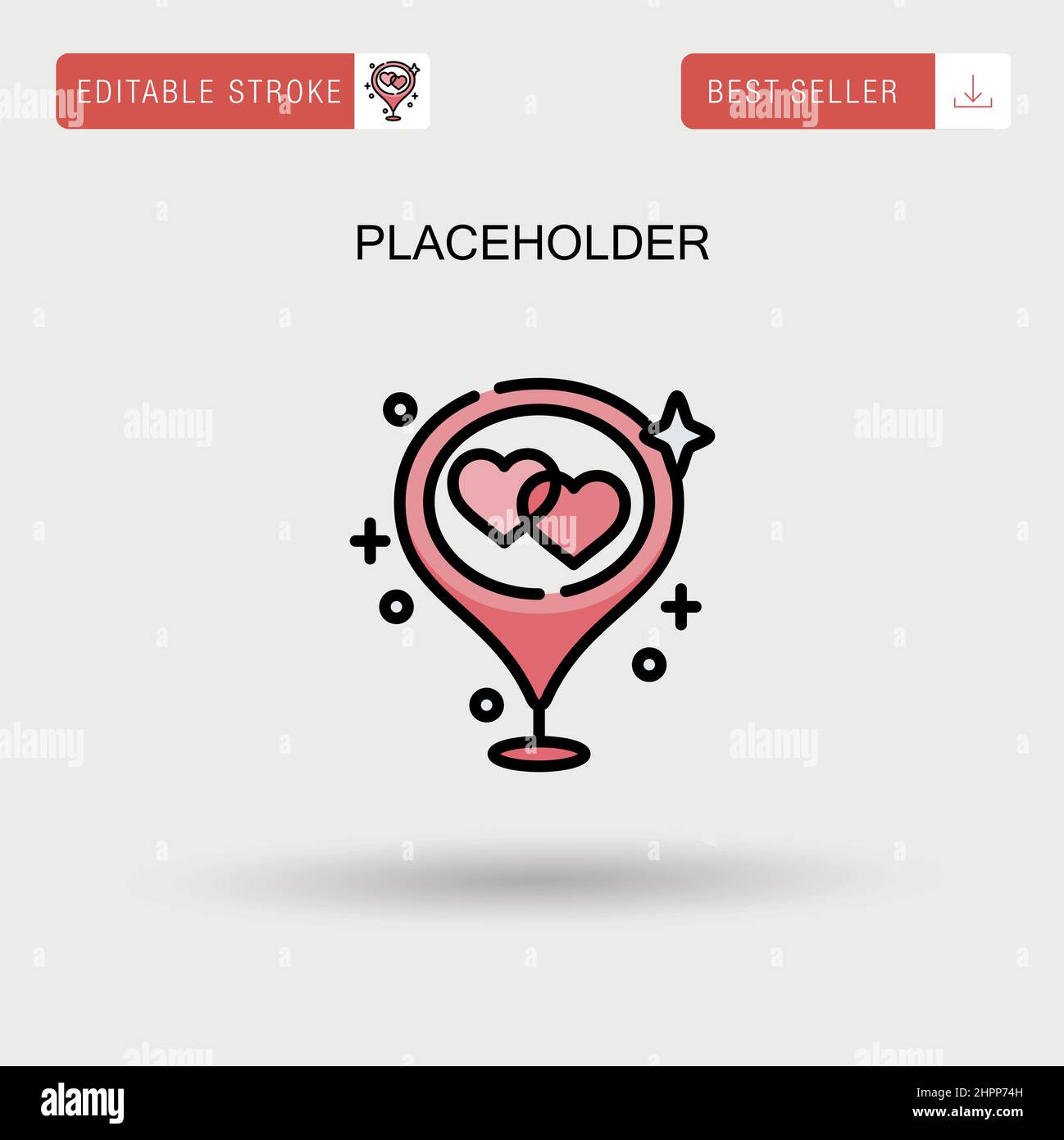 Placeholder Simple vector icon Stock Vector Image & Art - Alamy