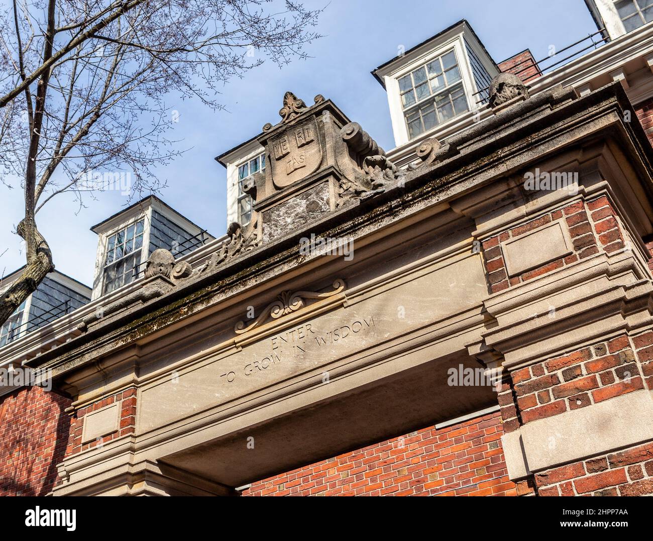 Cambridge, Massachusetts, USA - February 19, 2022: Harvard University's ...