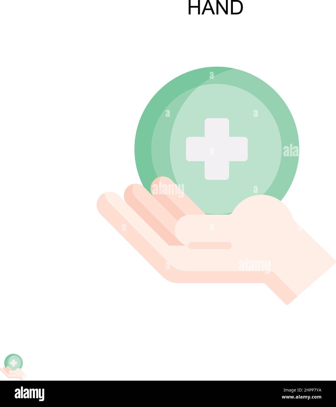 Hand Simple vector icon. Illustration symbol design template for web ...