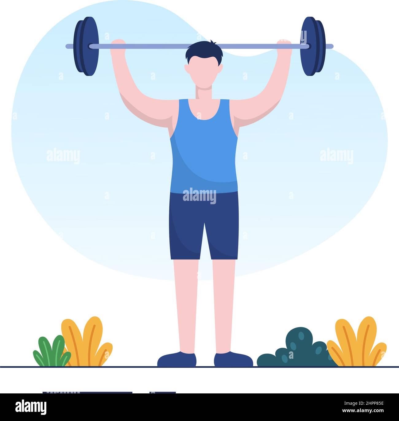 Gym people exercising on Stock Vector Images - Alamy