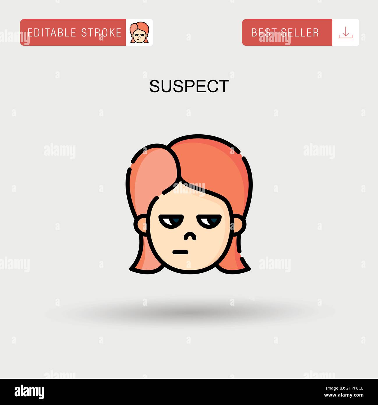 Suspect Simple vector icon Stock Vector Image & Art - Alamy