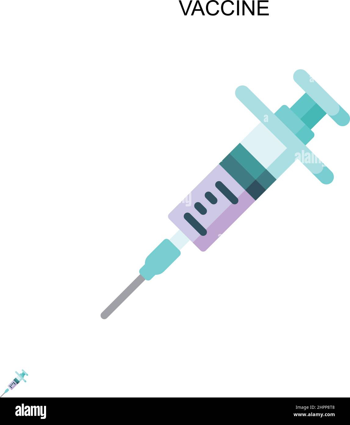 Vaccine Simple vector icon. Illustration symbol design template for web ...