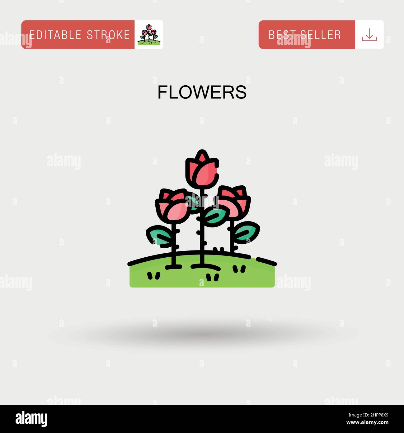 Closeup macro blue flowers Stock Vector Images - Alamy