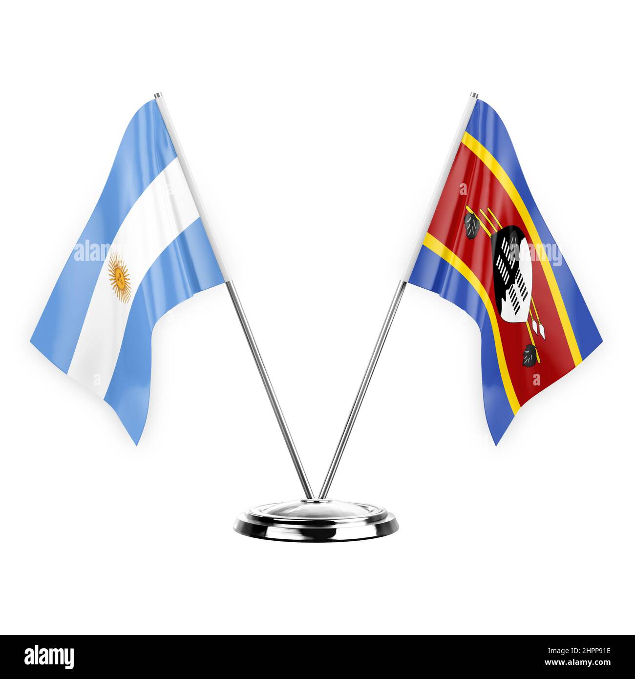 Argentina eswatini flags 3d hi-res stock photography and images - Alamy