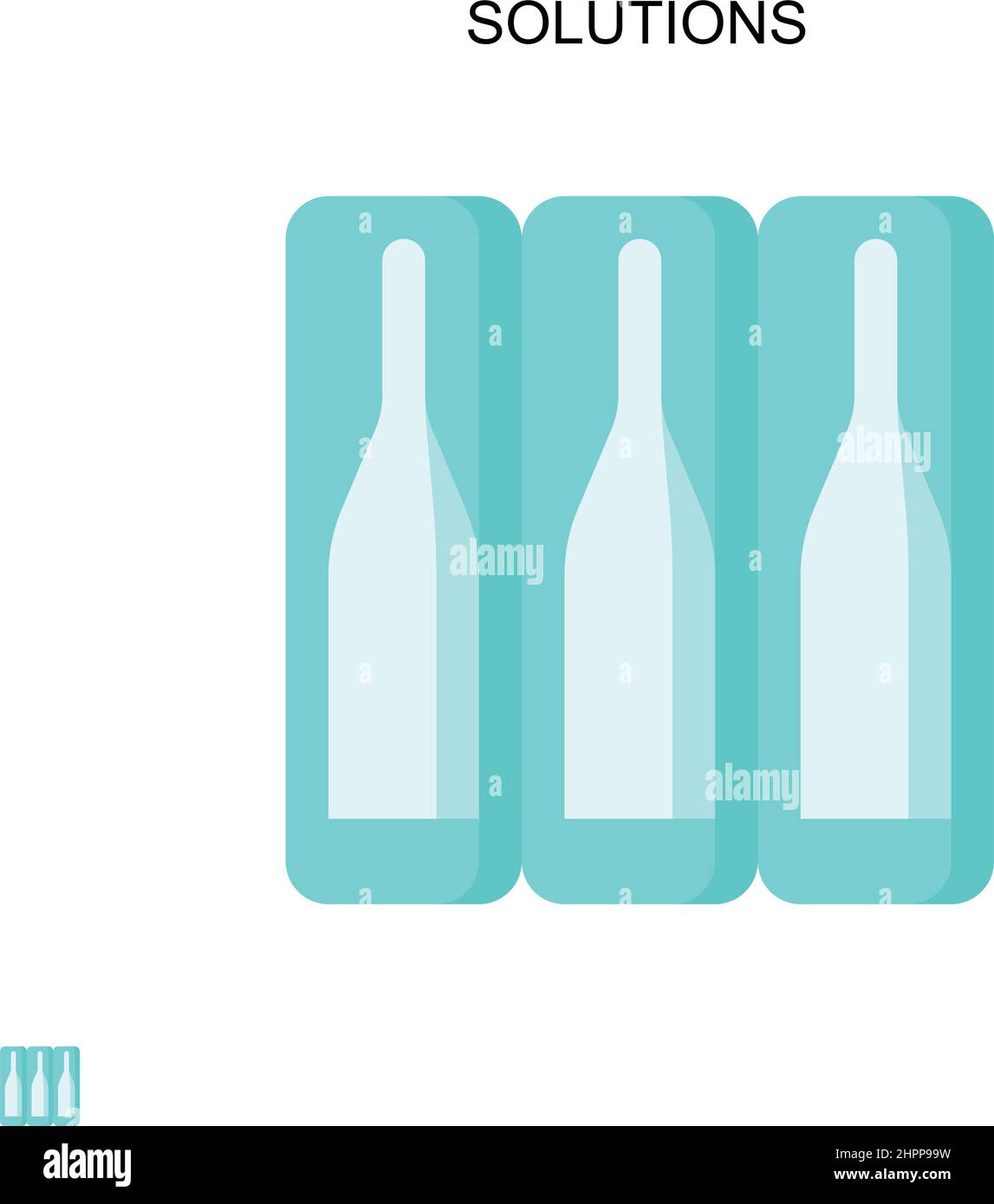 Solutions Simple vector icon. Illustration symbol design template for ...