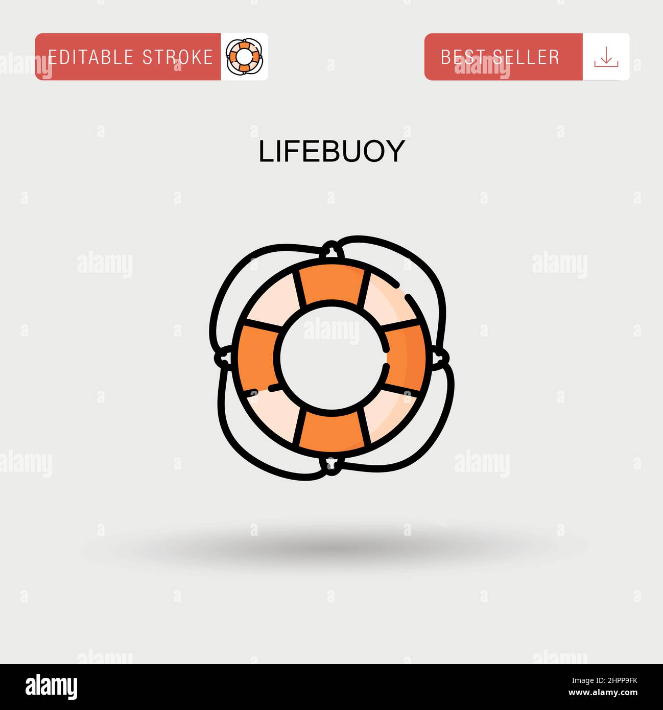 Lifebuoy Simple vector icon Stock Vector Image & Art - Alamy