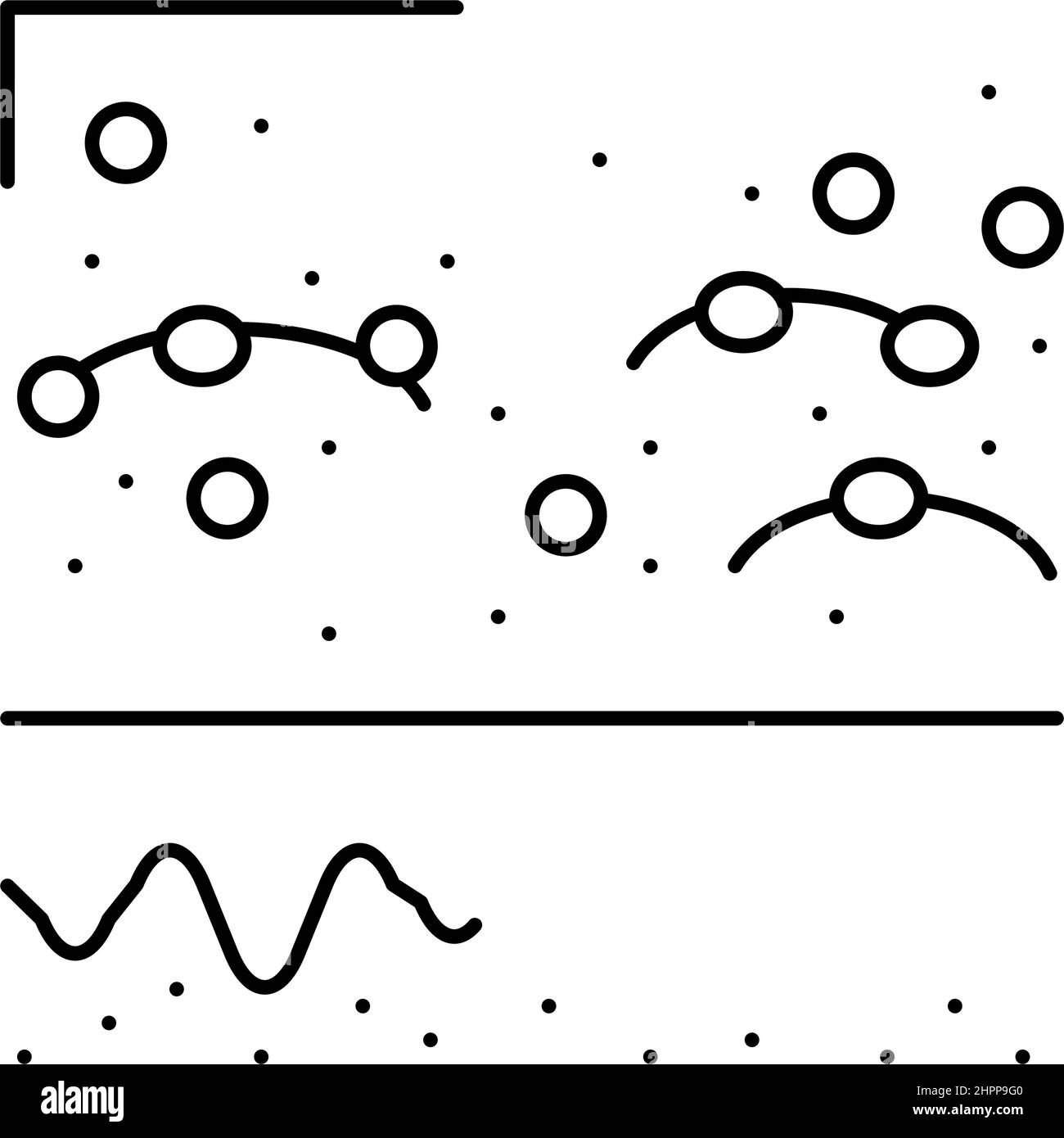 red spots rash skin line icon vector illustration Stock Vector Image ...